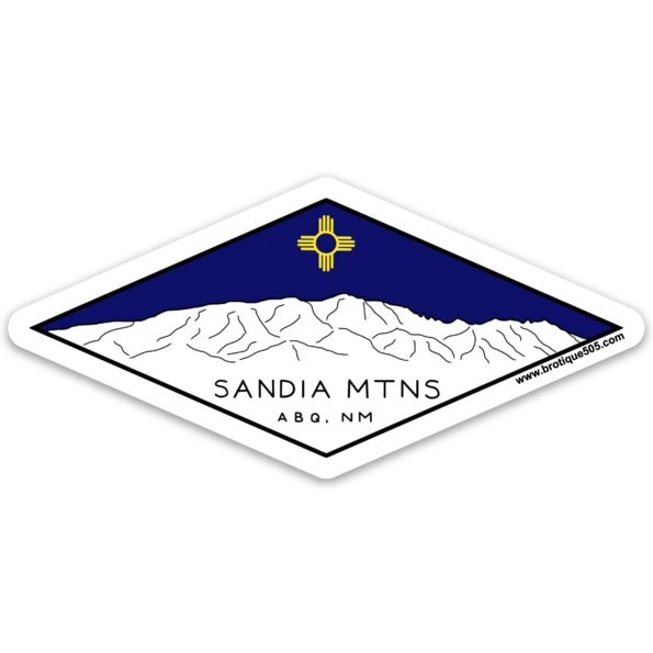 Sandia Mountains Diamond Sticker | Brotique 505