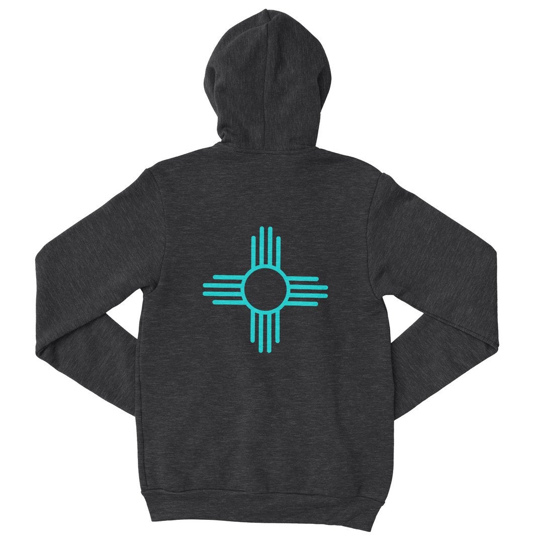 Zia Sun Symbol Zip-Up Hoodie | Brotique 505