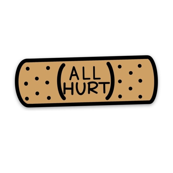 All Hurt Bandaid Sticker | Brotique 505