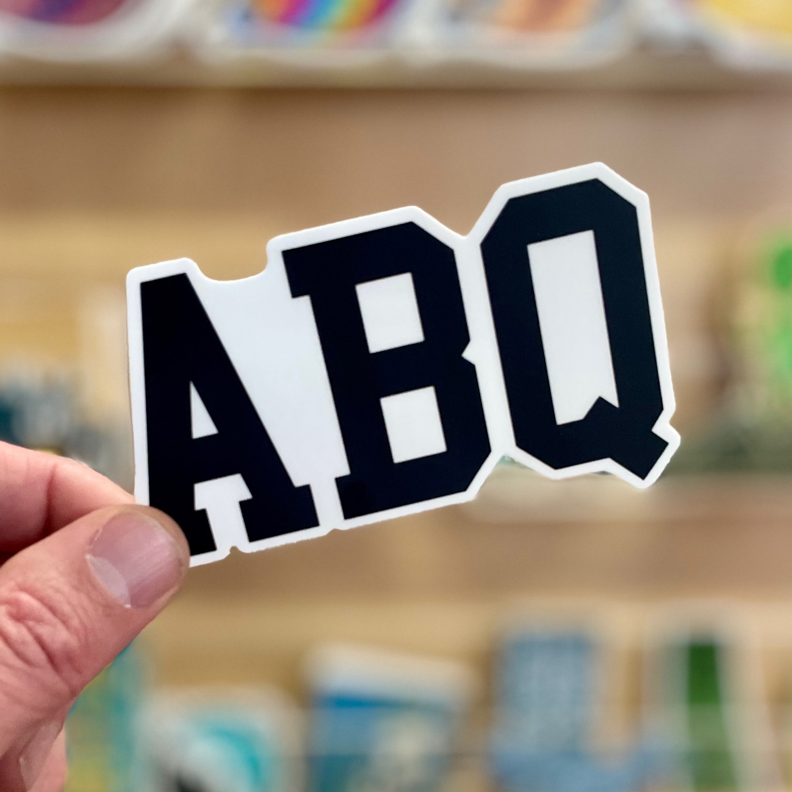 ABQ Block Letter Sticker | Brotique 505