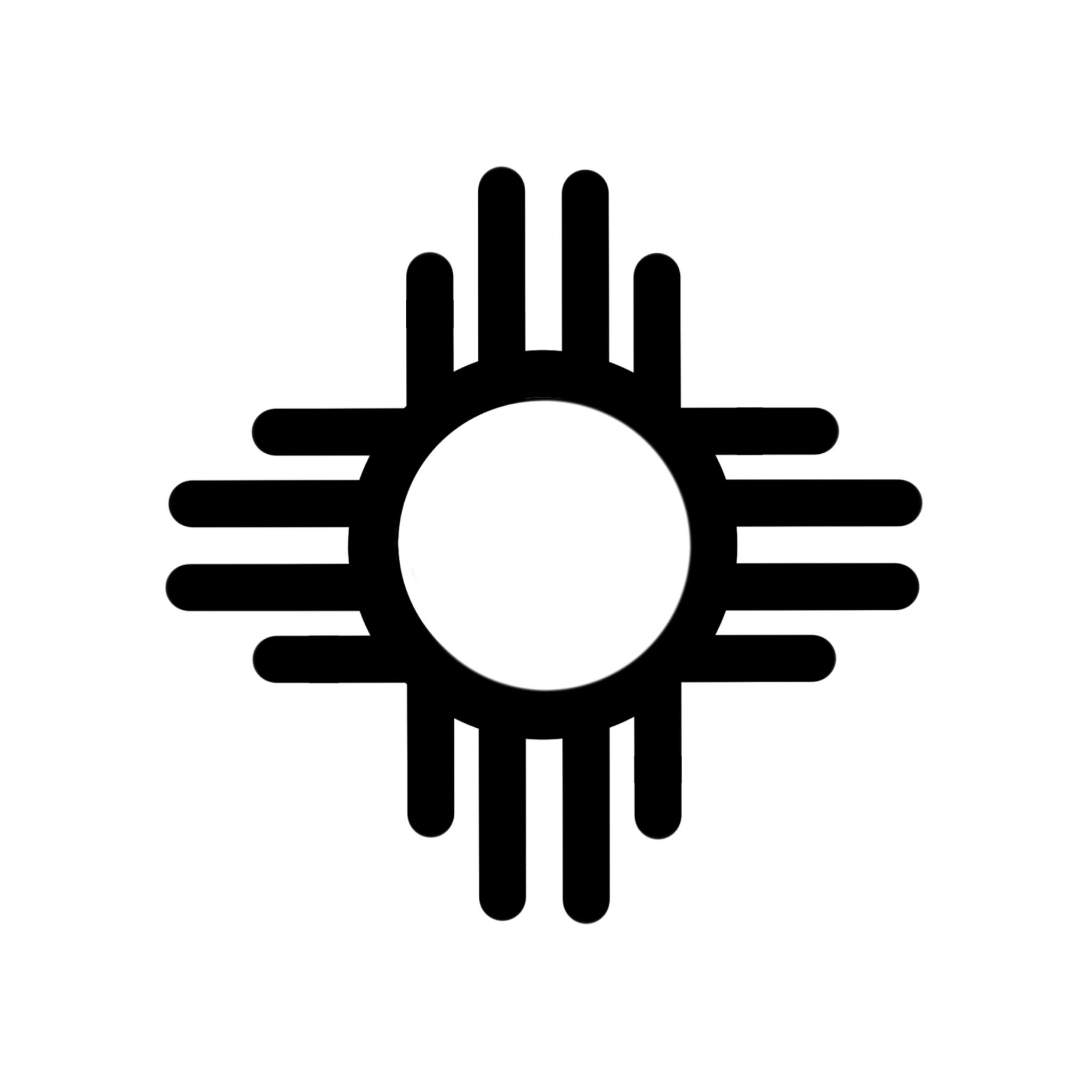 Zia Symbol Black And White