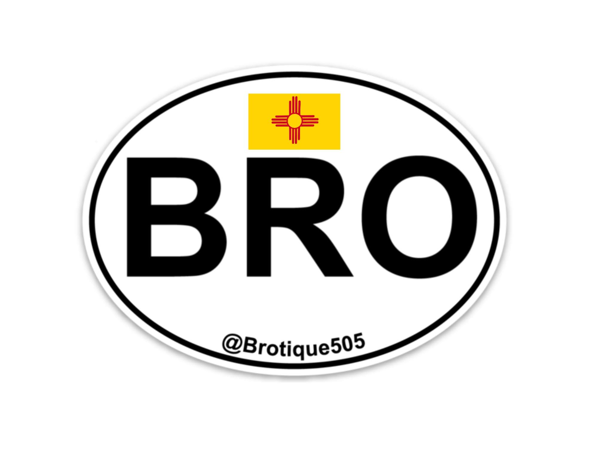 BRO Flag Oval Sticker | Brotique 505