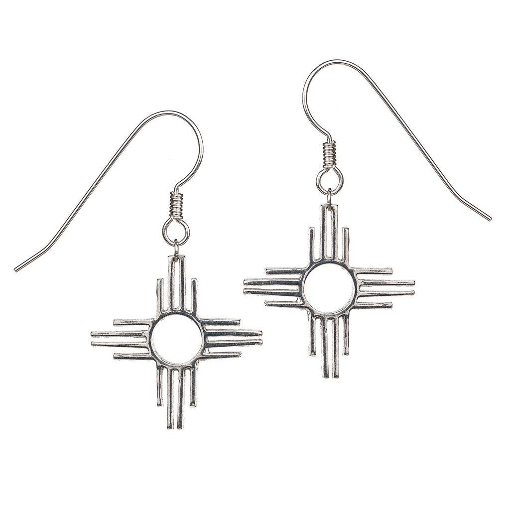 Zia Symbol Dangle Earrings | Brotique 505